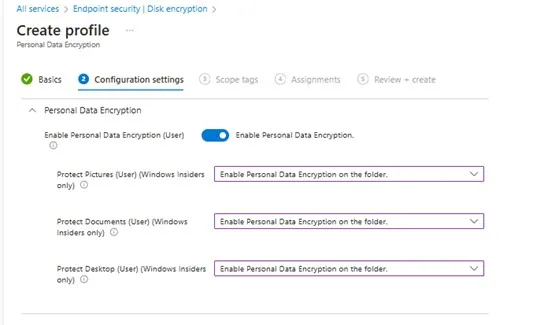 Windows 11 : chiffrement avec Personal Data Encryption