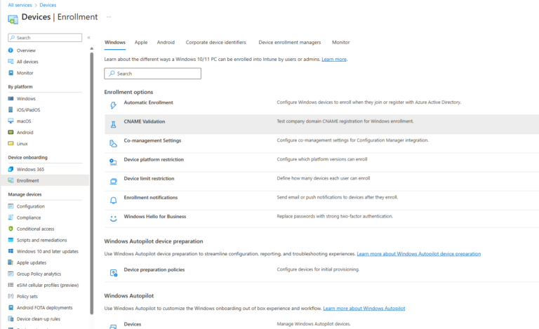 Autopilot V2 et Windows Autopilot Device Preparation